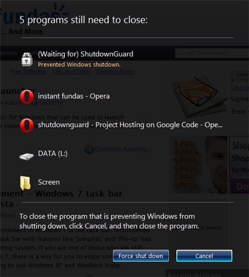 How to bring back the shutdown confirmation box in Windows Vista and 7